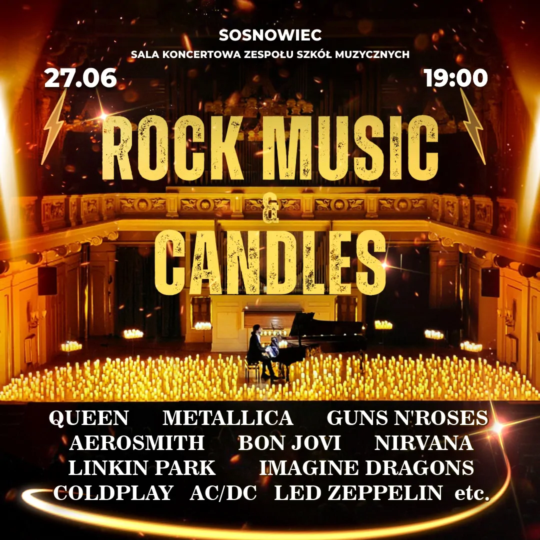 Rock Music & Candles | Sosnowiec | bilety na eBilet.pl