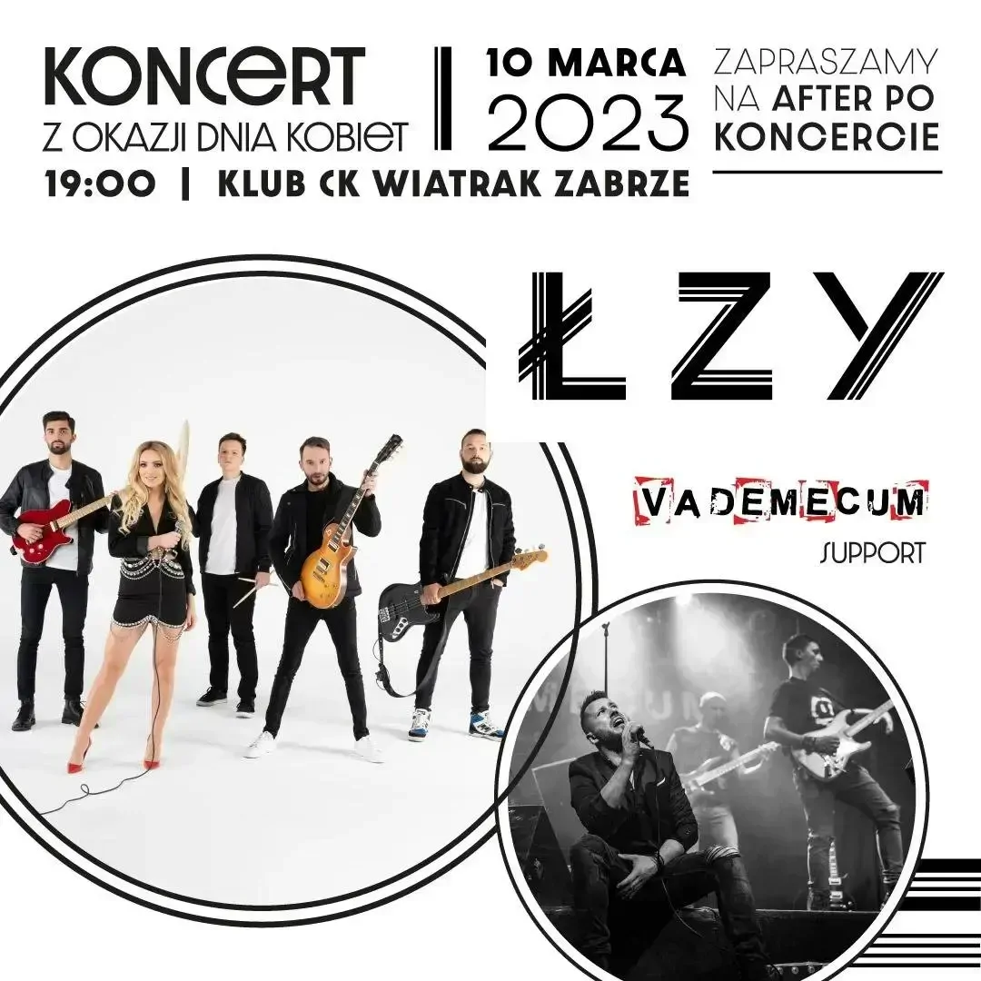 Łzy + Vademecum = Dzień Kobiet | Koncerty Rock | bilety na eBilet.pl
