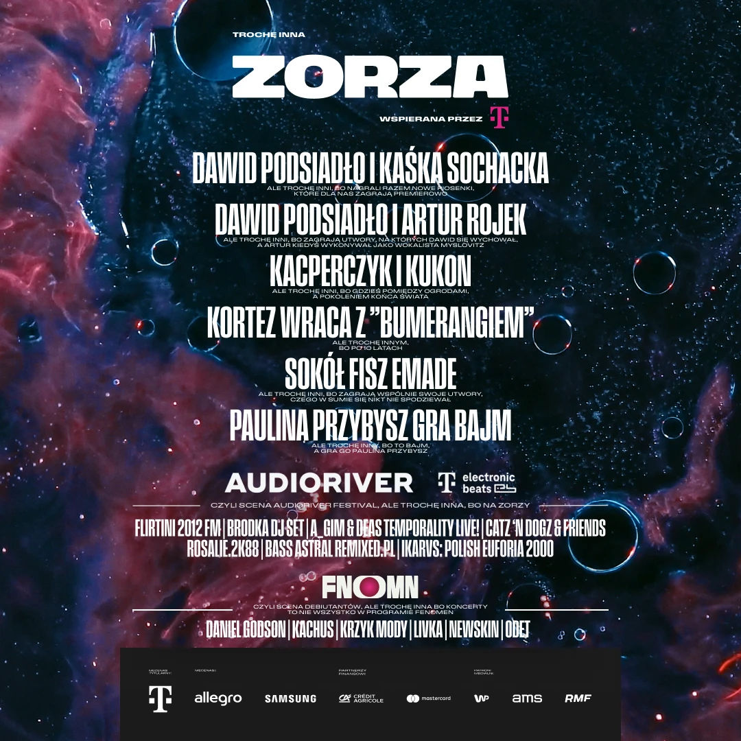 Festiwal ZORZA 2025 | Bilety Artyści Line-up | eBilet.pl