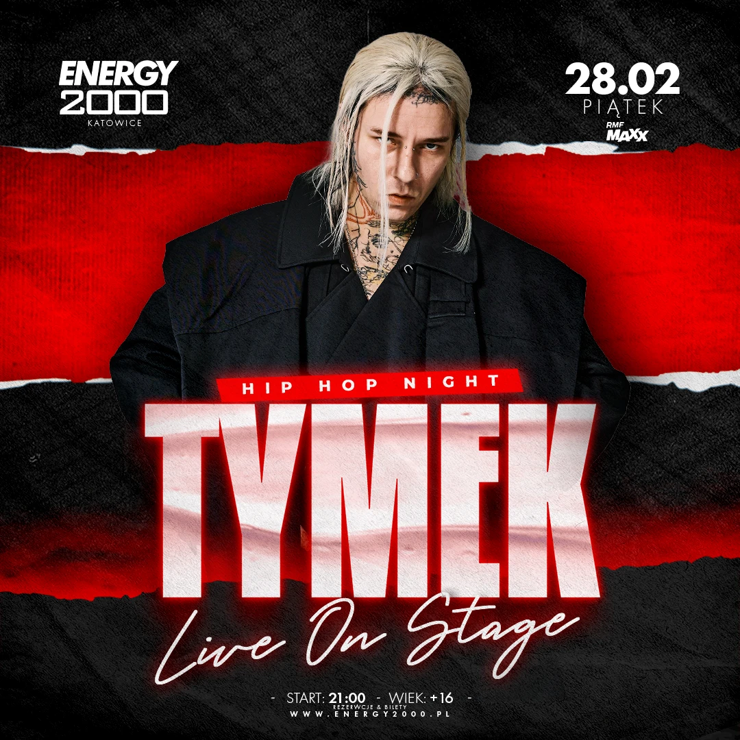 Tymek | Koncerty Hip Hop i Rap | bilety na eBilet.pl