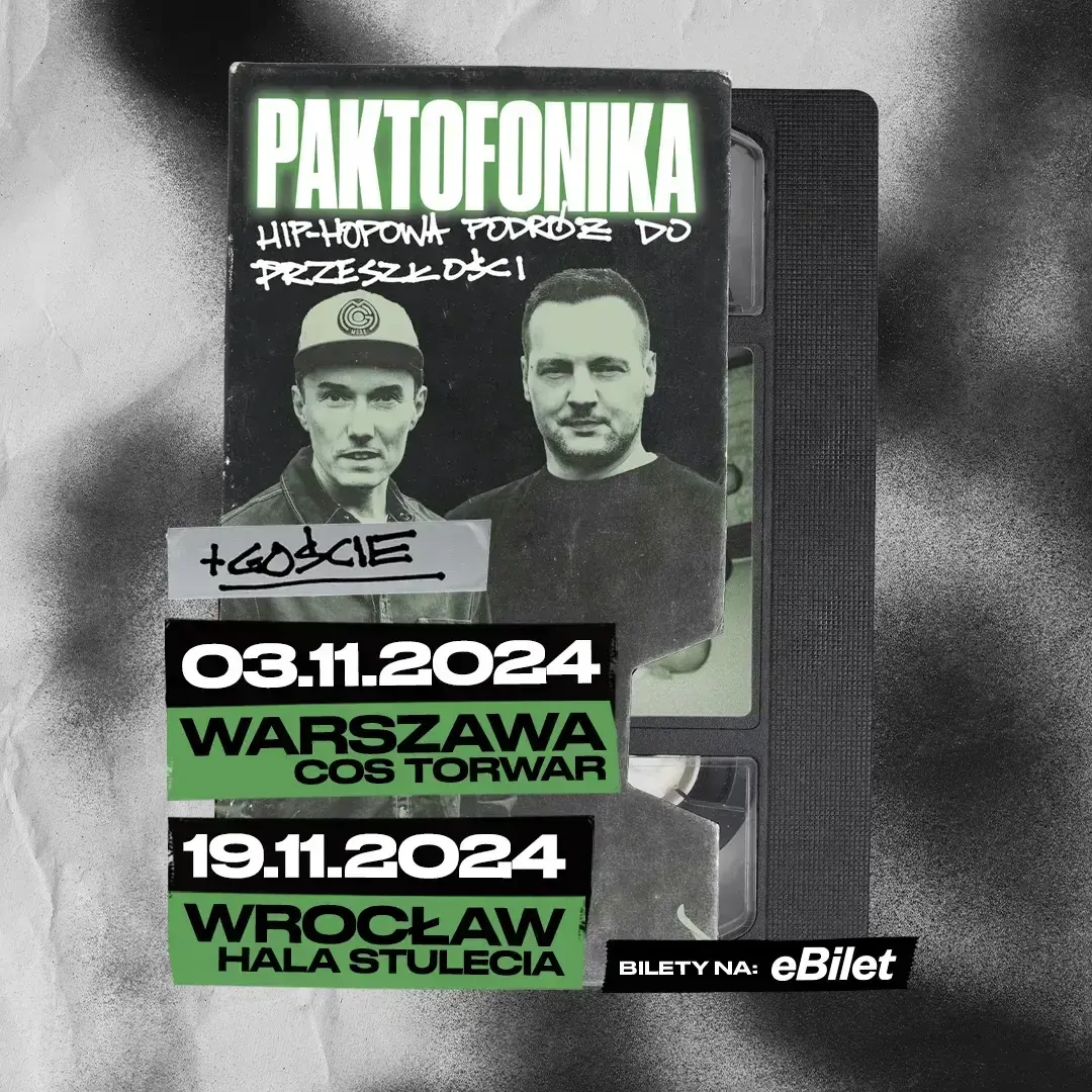 Paktofonika Hip-Hopowa Podróż do Przeszłości | Koncerty Hip Hop i Rap | bilety na eBilet.pl