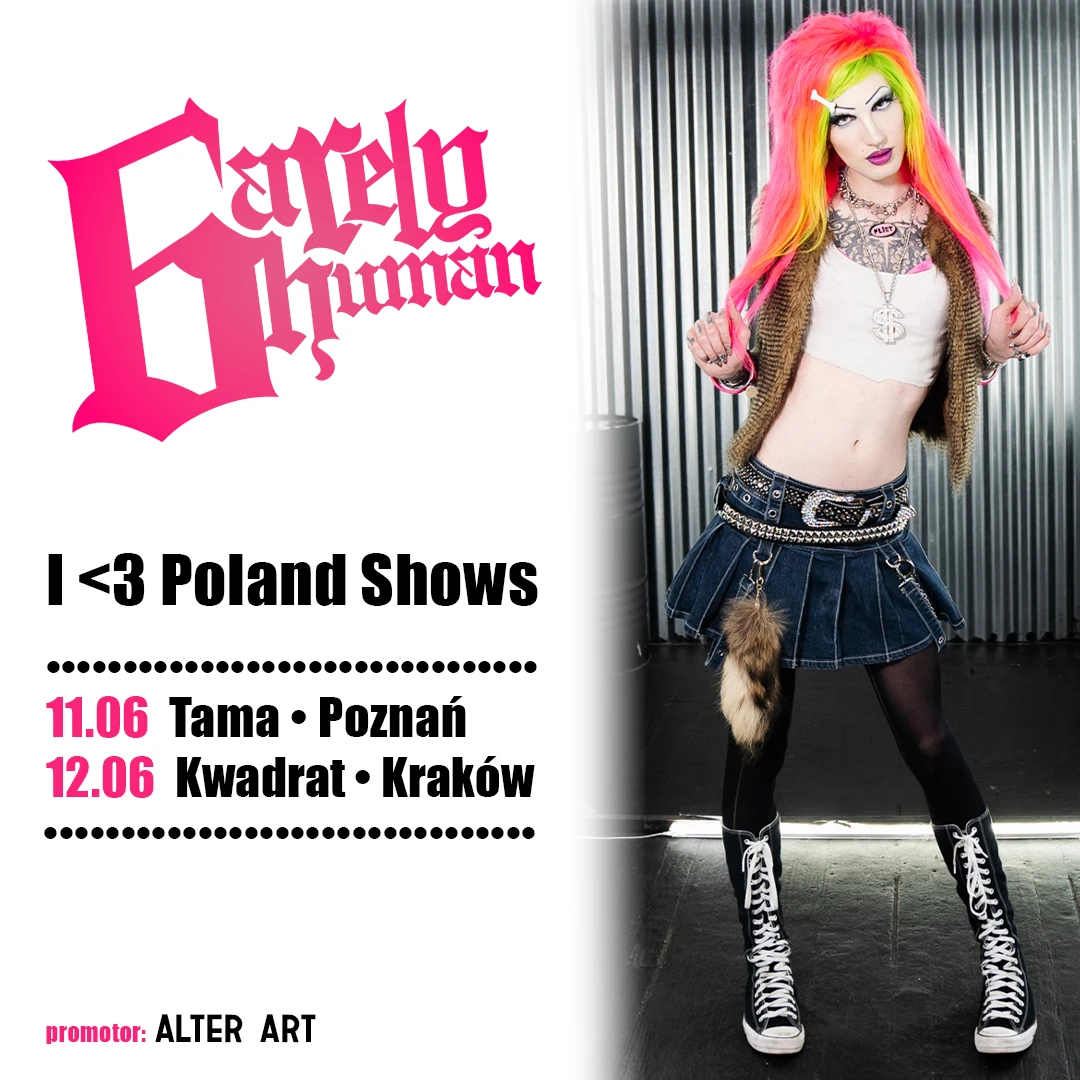 6arelyhuman | Poznań, Kraków | bilety na eBilet.pl