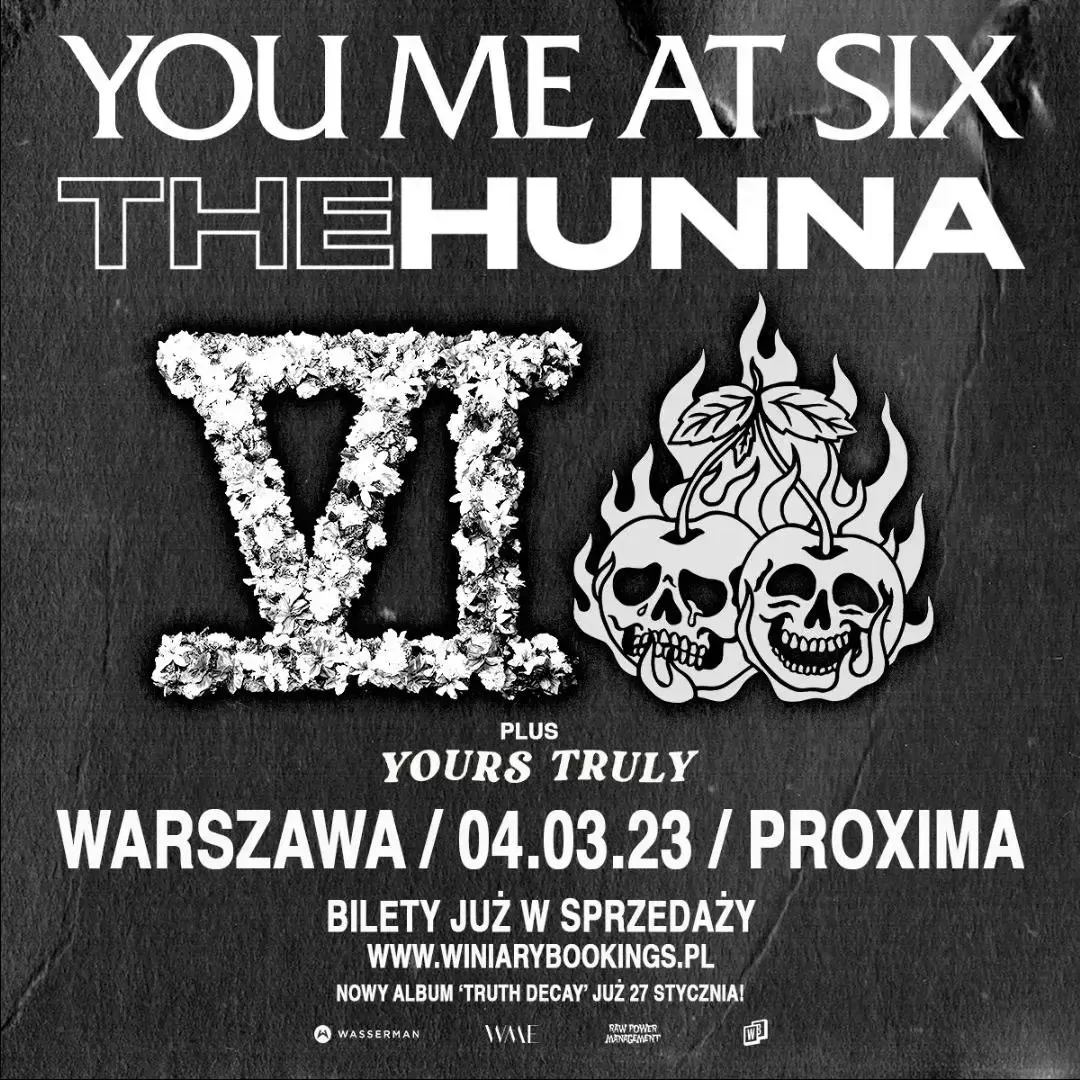 You Me At Six + The Hunna | Koncerty Rock | bilety na eBilet.pl
