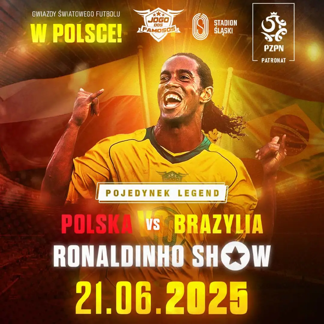 Ronaldinho Show: mecz Polska vs Brazylia - Pojedynek Legend | Sporty drużynowe | bilety na eBilet.pl