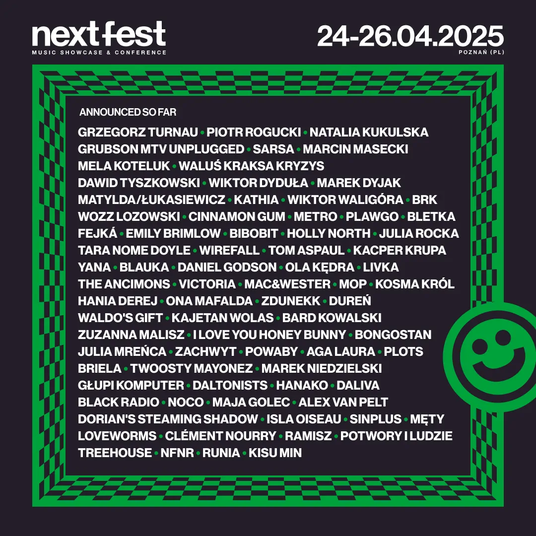 NEXT FEST Music Showcase & Conference | Poznań | bilety na eBilet.pl