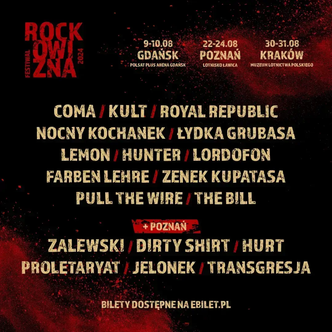 Rockowizna Festiwal 2024 | Koncerty Festiwale | bilety na eBilet.pl