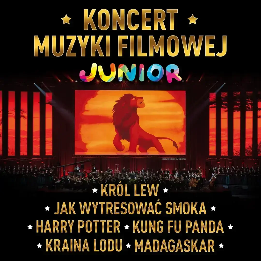 Koncert Muzyki Filmowej Junior | Widowiska dla dzieci | bilety na eBilet.pl