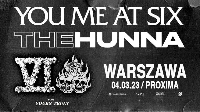 You Me At Six + The Hunna | Koncerty Rock | bilety na eBilet.pl