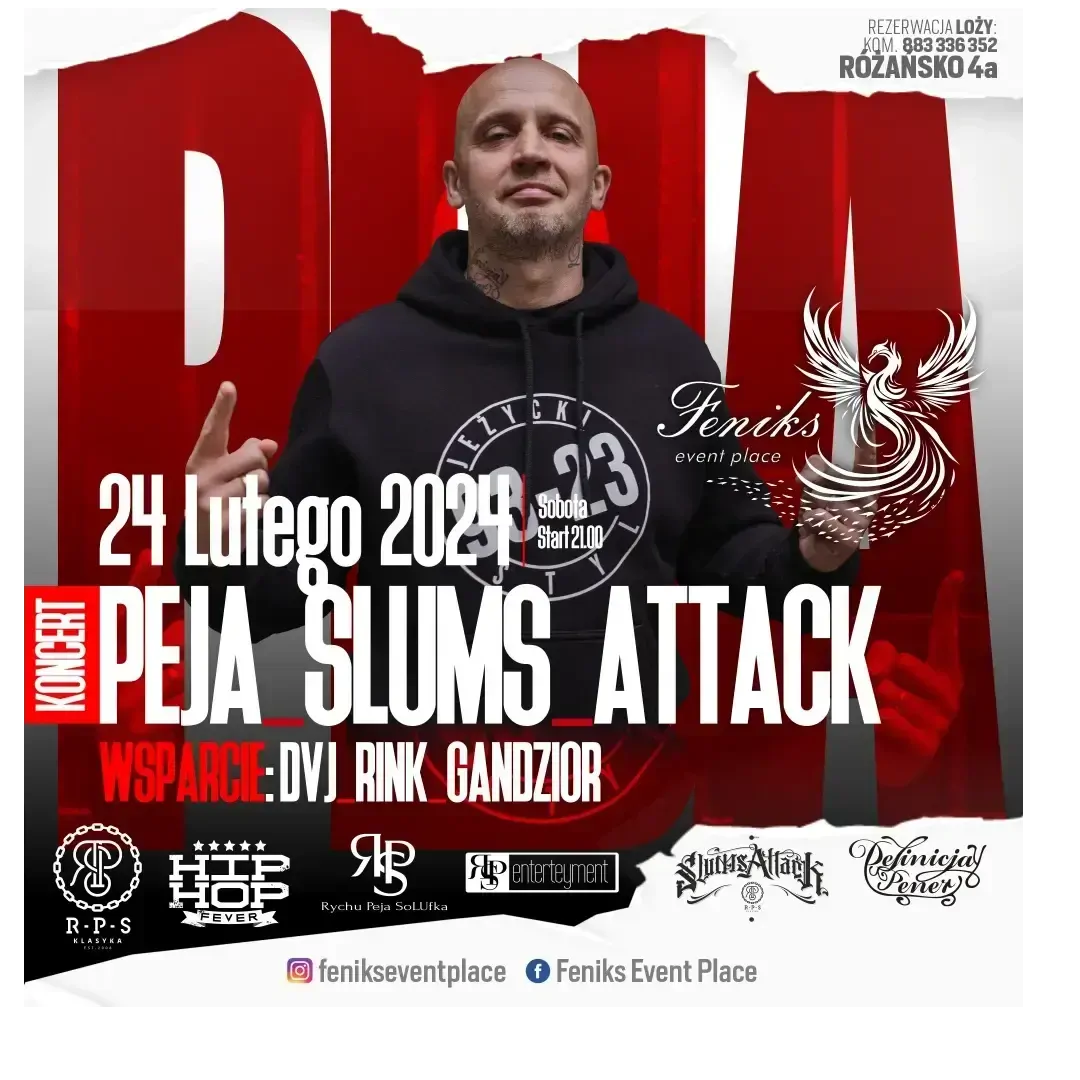 Peja/Slums Attack | Koncerty Hip Hop i Rap | bilety na eBilet.pl