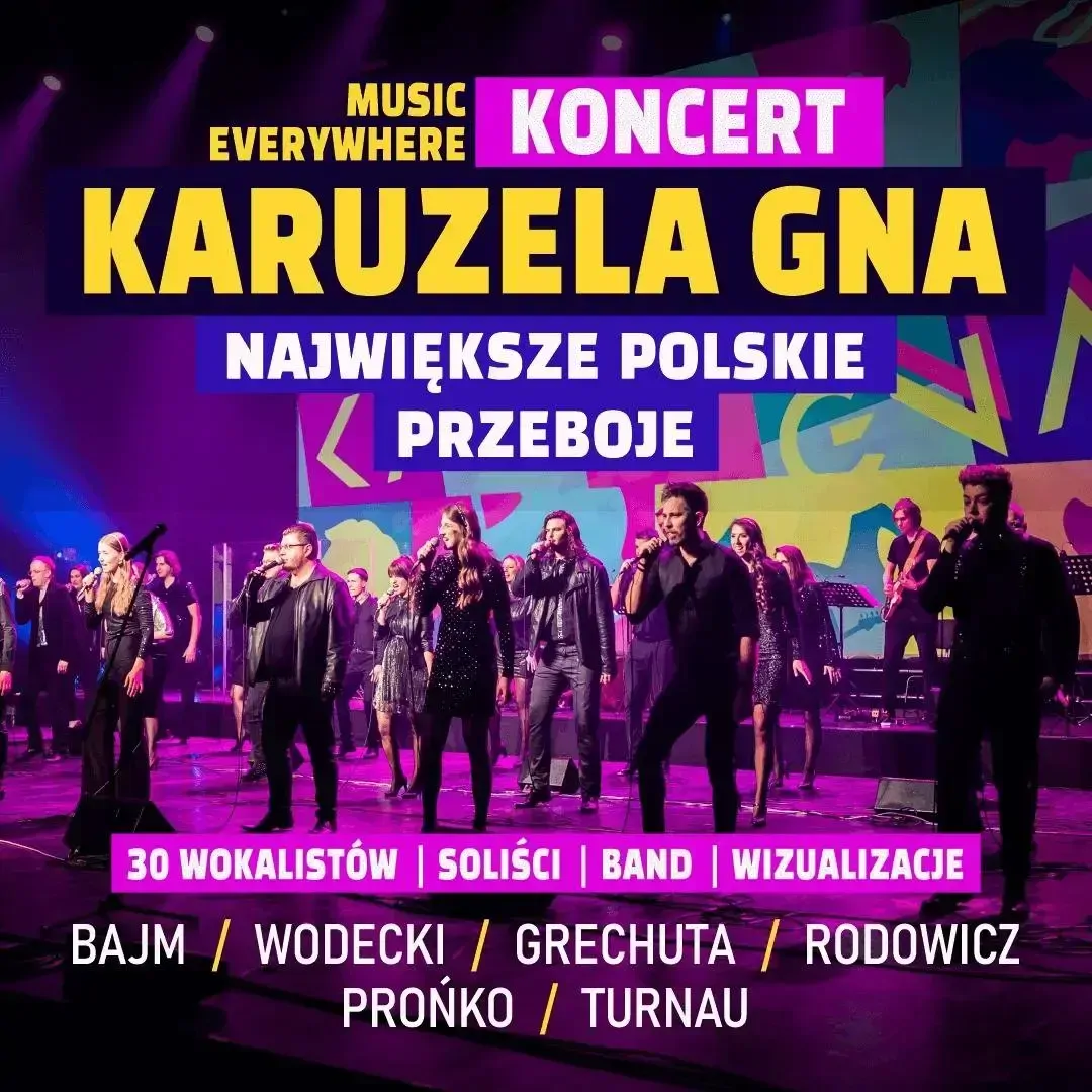 KARUZELA GNA - największe polskie przeboje | Koncerty Pop | bilety na eBilet.pl