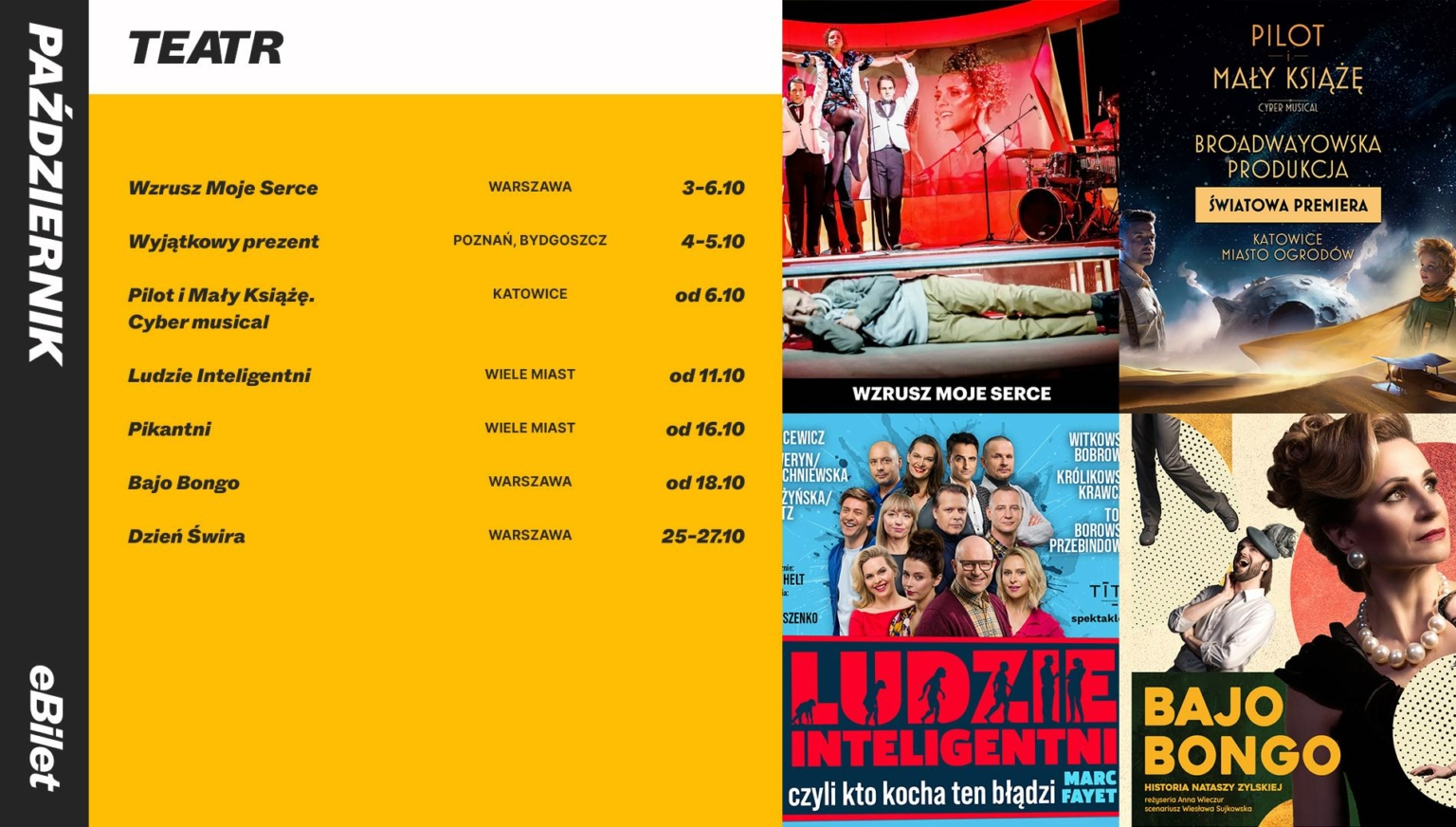 Co robić w październiku? Sprawdź najlepsze wydarzenia! | eBilet NOW